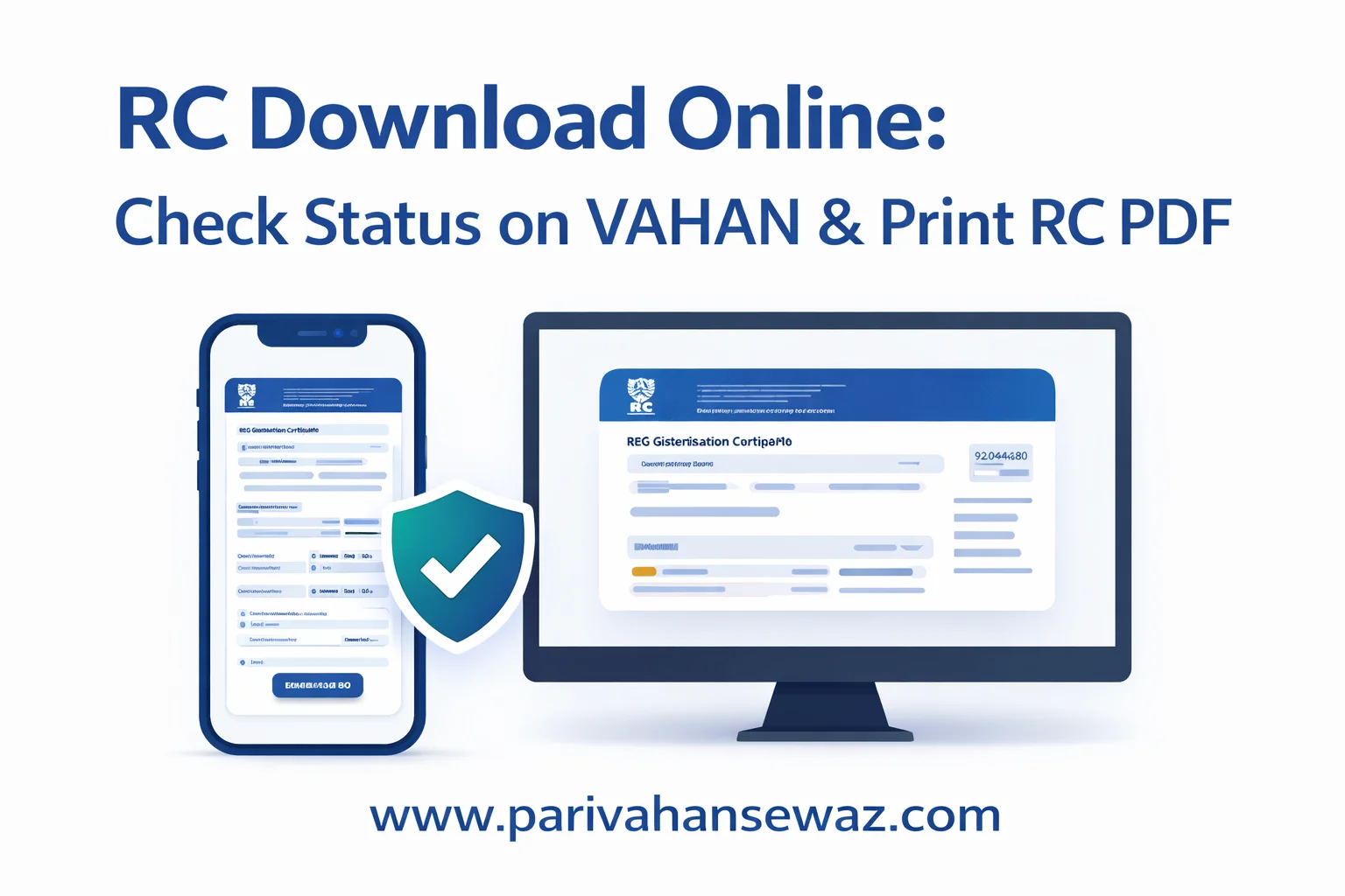 RC Download Online: Check Status on VAHAN & Print RC PDF